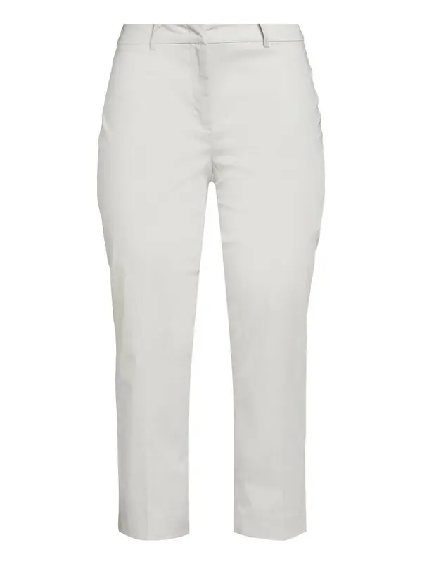 Max Mara Cropped Straight-leg Trousers - Grey