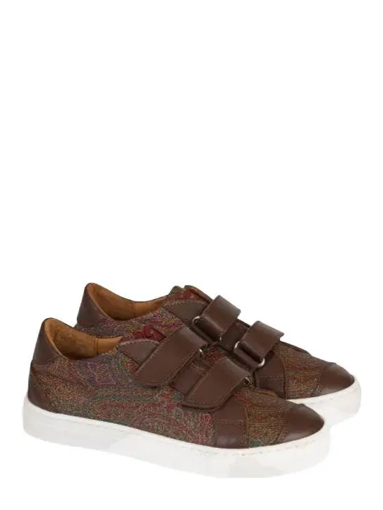 Etro Paisley Jacquard Sneakers - Brown