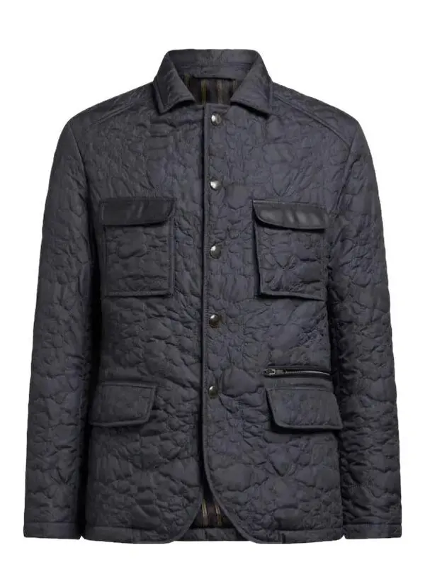 Etro Quilted Jacket With Pockets - Black