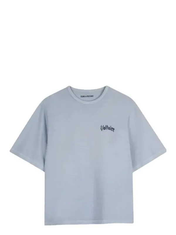 Zadig&Voltaire Printed Detail T-shirt - Blue