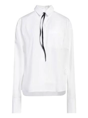 Sportmax Classic Collar Long Sleeve Blouse - White