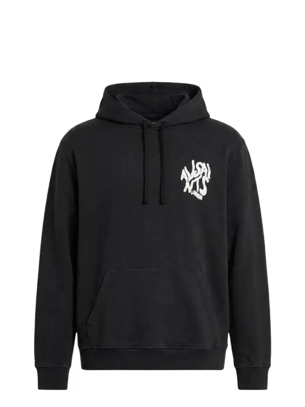 ALLSAINTS Graphic Drawstring Hoodie - Black