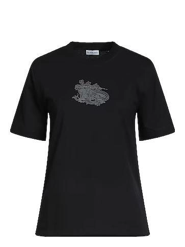 Burberry Logo Print Cotton T-shirt - Black