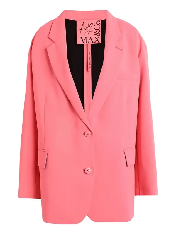 MAXCO. Max&co. Single-breasted Crepe Blazer - Pink