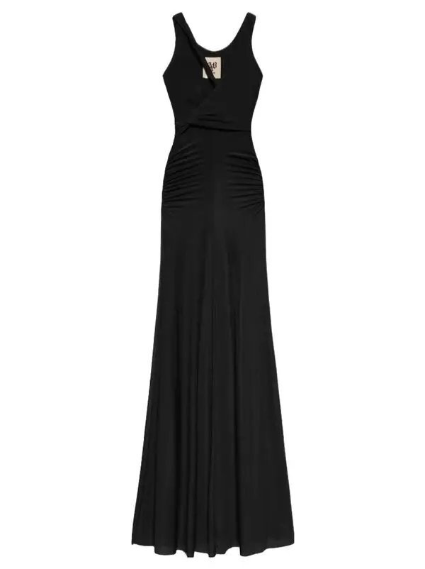 ANIYE BY Sleeveless V-neck Knotted Maxi Dress - Black