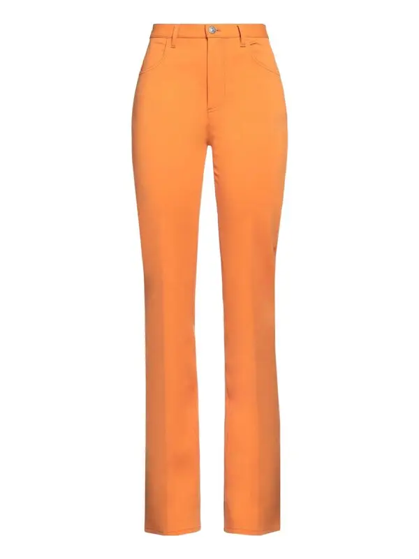 Marni Solid Stretch Jersey Casual Pants - Orange