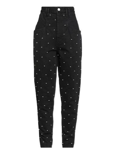 Isabel Marant Étoile Studded Tapered Jeans - Black