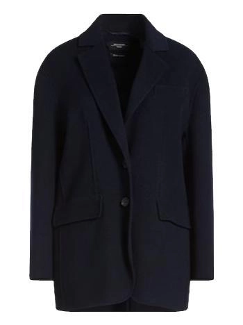 Max Mara Single-breasted Felt Blazer - Black