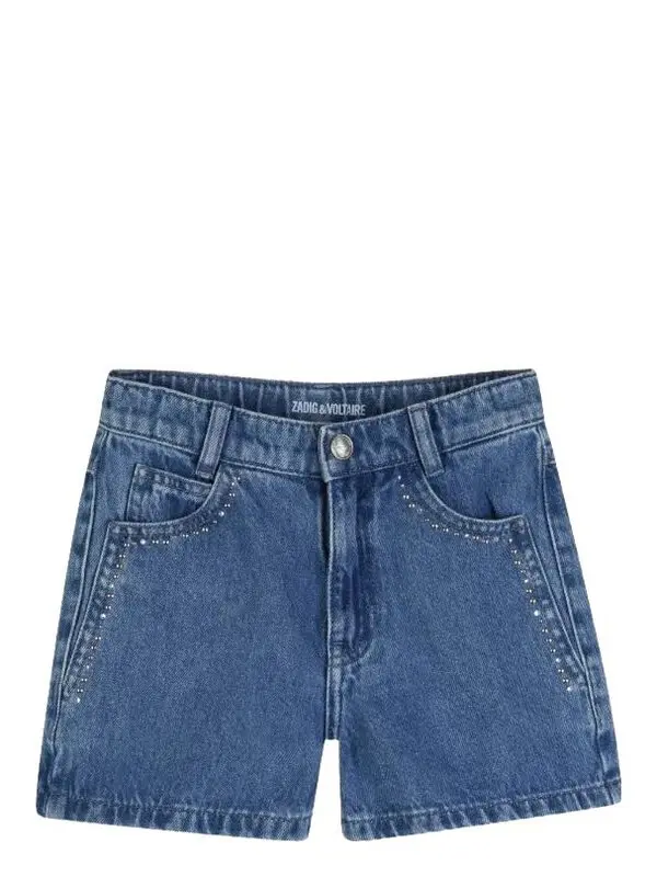 Zadig&Voltaire Embellished Denim Shorts - Blue