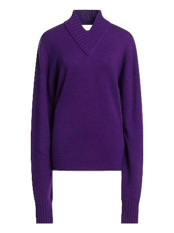 Sportmax Minimal Solid Knit Sweater - Purple