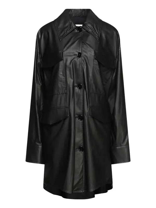 MAISON MARGIELA Solid-color Long-sleeve Jacket - Black