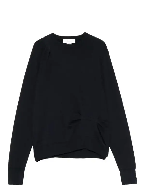 Victoria Beckham Draped Sweater - Black