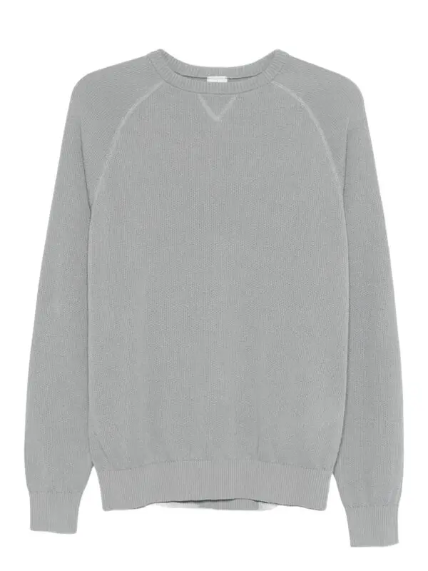 Eleventy Round Neck Knitted Sweater - Grey
