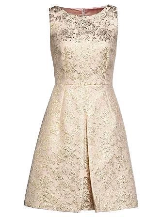 Dolce & Gabbana Sleeveless Jacquard Embellished Dress - Pink