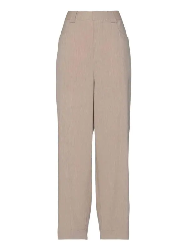 GANNI Tailored Zip-detail Pants - Nude