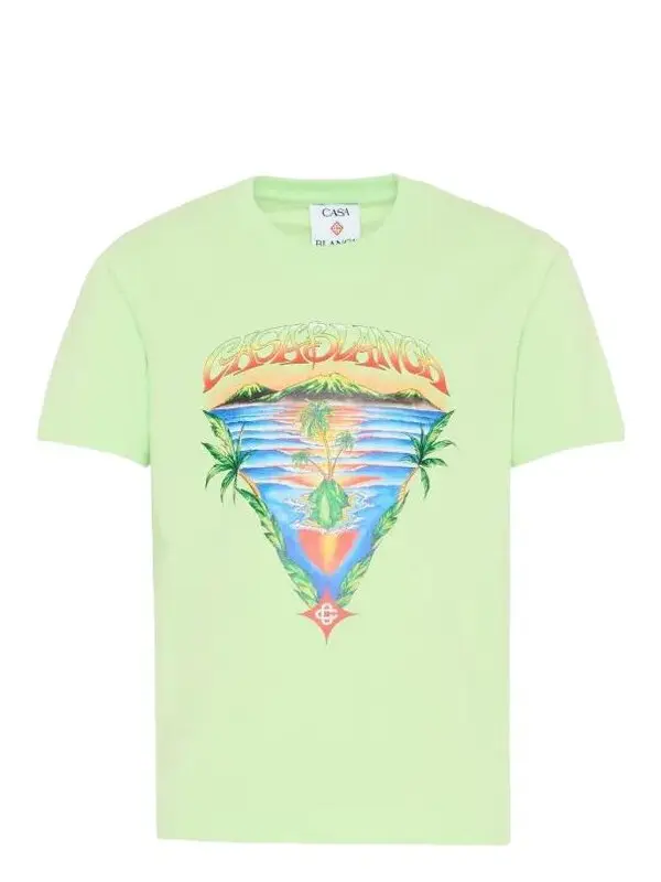 Casablanca Graphic Print T-shirt - Green