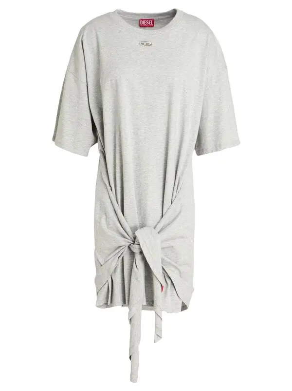DIESEL® T-shirt" Dress With Tie Detail - Grey