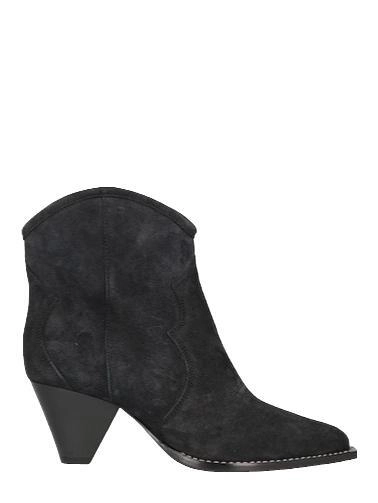 Isabel Marant Étoile Minimal Denim Ankle Boots - Black