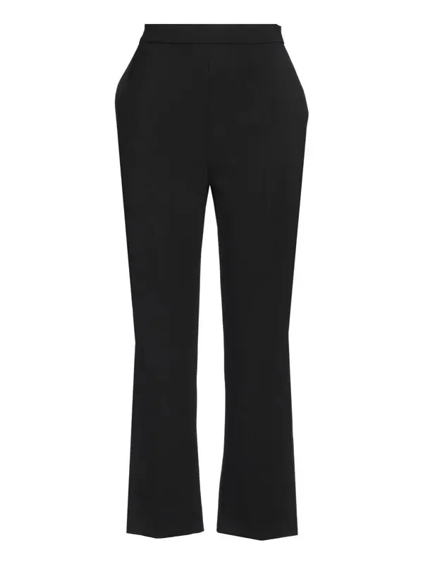 Max Mara Stretch Wool Bootcut Dress Pants - Black