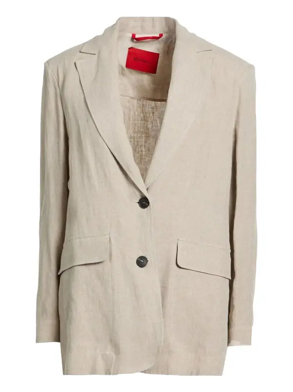 Max & Co. Single- Linen Suit - Sand-colored