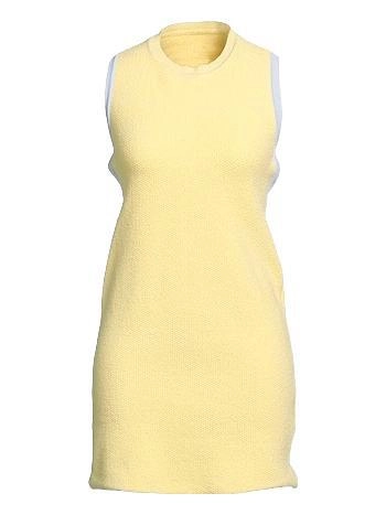 Jacquemus Two-tone Bouclé Knit Bodycon Dress - Yellow