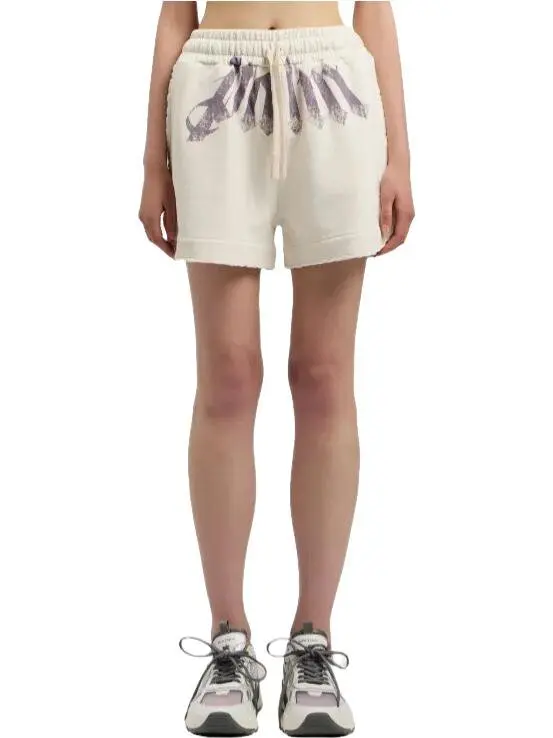 Palm Angels Big Waist Logo Sweatshorts - Brown