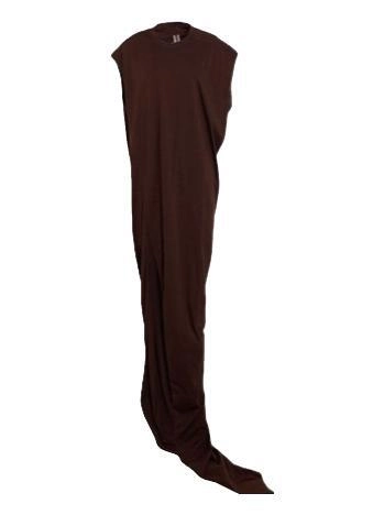 Rick Owens T-shirt Maxi Dress - Brown