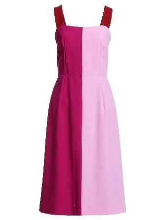 Dolce & Gabbana Sleeveless Square Neck Dress - Pink
