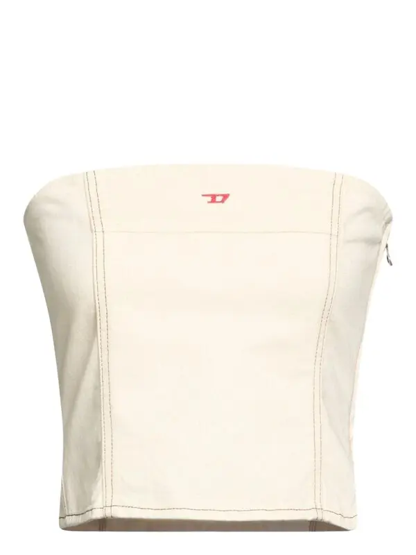 DIESEL® Minimalist Denim Tube Top - White