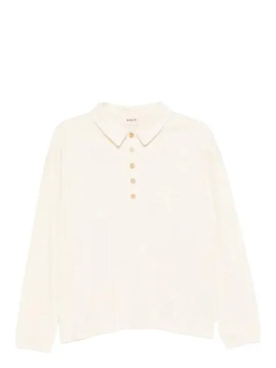 Khaite Faithful Polo Top - White