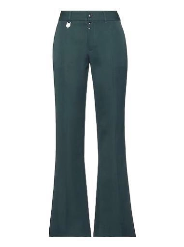 MAISON MARGIELA Solid Flare Trousers - Dark Turquoise