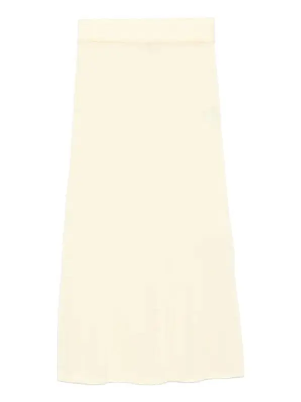 TOTEME Knitted Skirt - Cream-colored