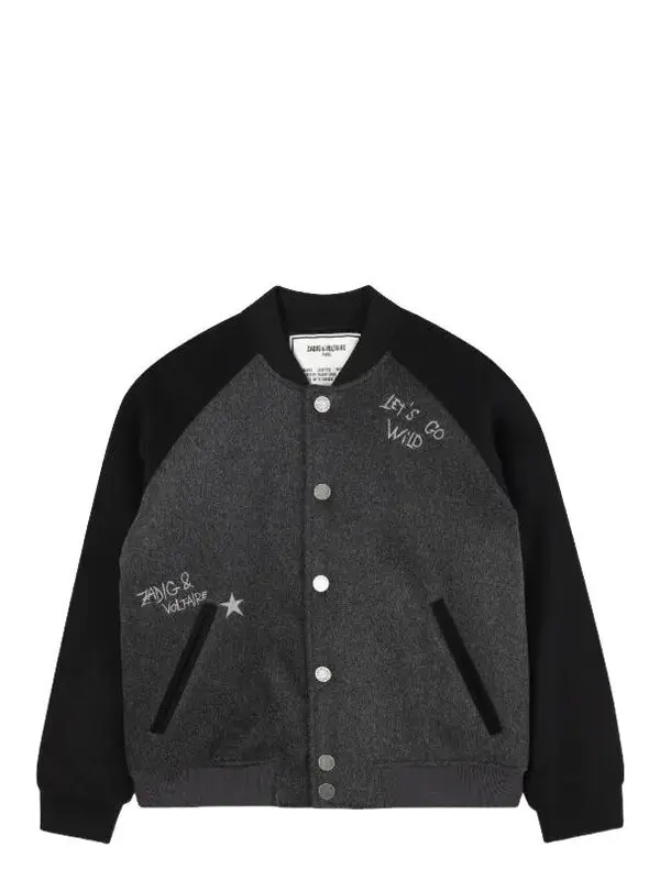 Zadig&Voltaire Panelled Bomber Jacket - Black