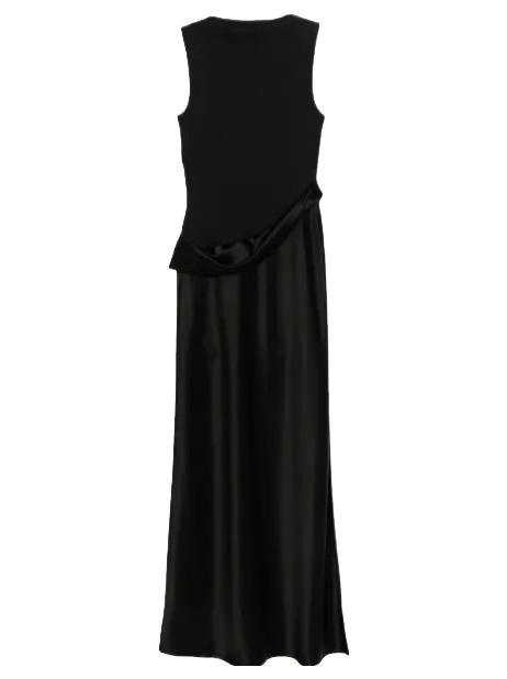 Nanushka Draped Sleeveless Maxi Dress - Black