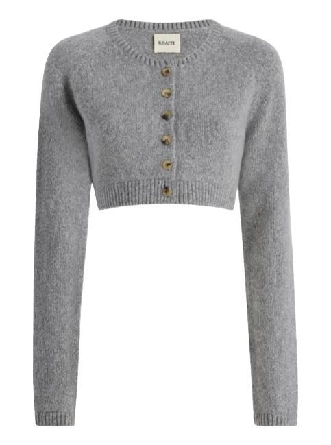 Khaite Long Sleeve Cardigan - Gray