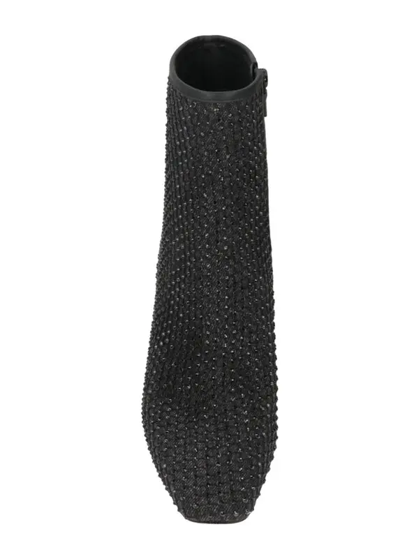 Rag & Bone Embellished Square Toe Boots - Black