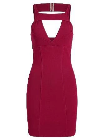 Rick Owens Sleeveless Stretch Maxi Dress - Garnet Red