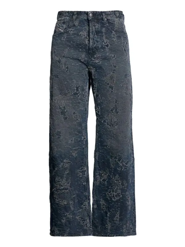 DIESEL® Dark Wide-leg Jeans - Blue