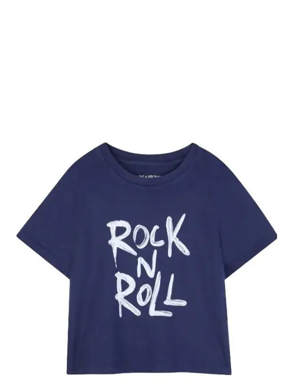 Zadig&Voltaire Graphic Print Crew Neck T-shirt - Blue