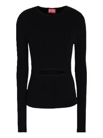DIESEL® Slim-fit Ribbed Knit Sweater - Black