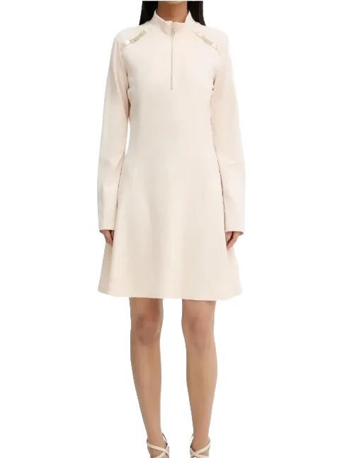 Liu Jo Milano Chain Detail Mini Dress - Beige