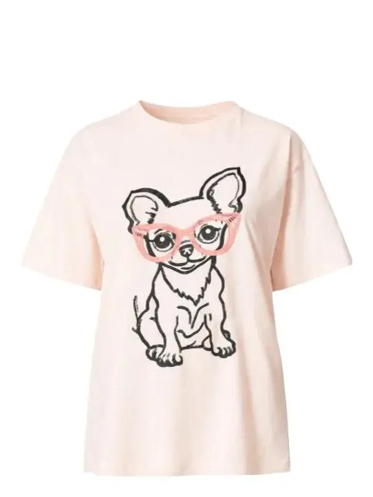 TWINSET Graphic Print Crew Neck T-shirt - White