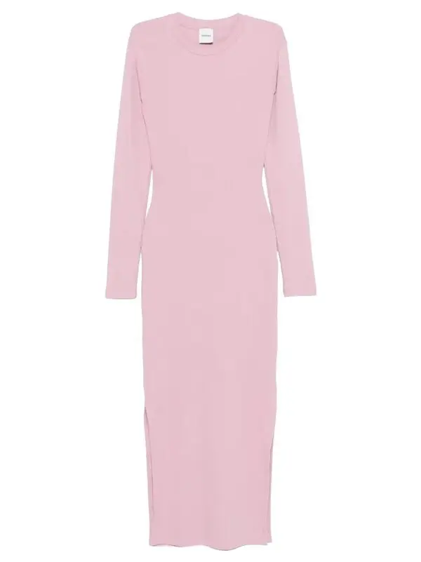 Nanushka Long-sleeve Cut-out Midi Dress - Pink