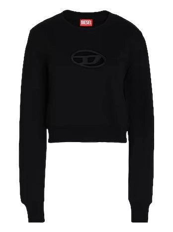 DIESEL® Cropped Crewneck Sweatshirt - Black
