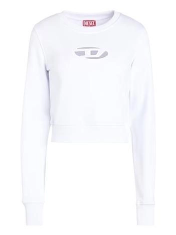 DIESEL® Cropped Crewneck Sweatshirt - White