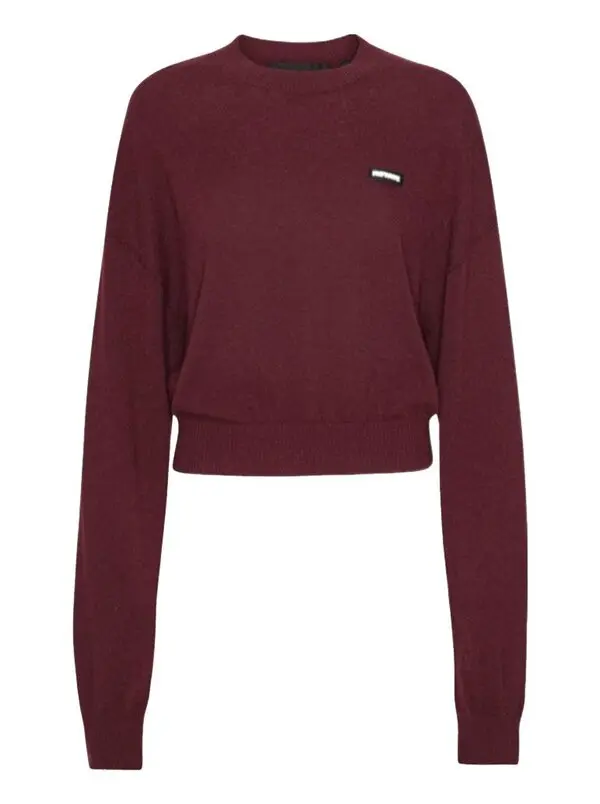 ROTATE BY BIRGER CHRISTENSEN Crewneck Long Sleeve Sweater - Red