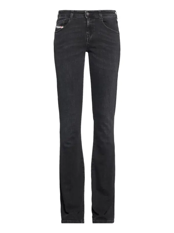 DIESEL® Bootcut Jeans With Faded Finish - Black