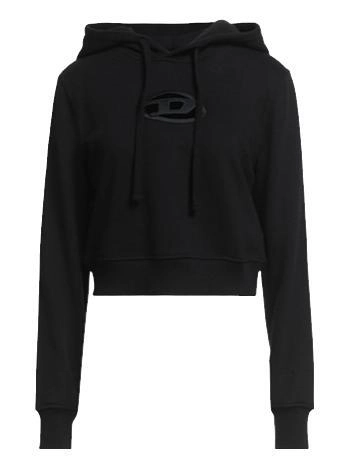 DIESEL® French Terry Hooded Track Jacket - Black