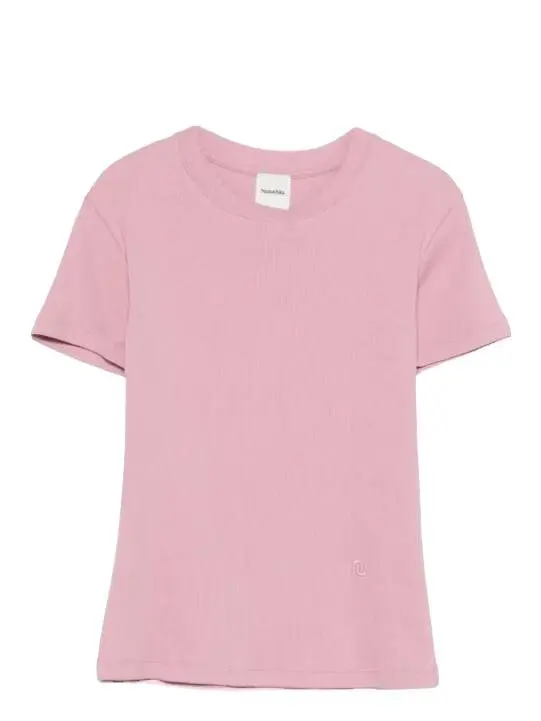 Nanushka Slim Fit Cropped T-shirt - Pink
