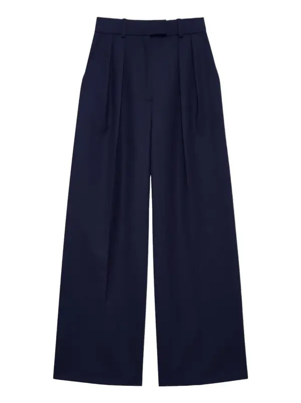 ANINE BING Lou Wide-leg Trousers - Black